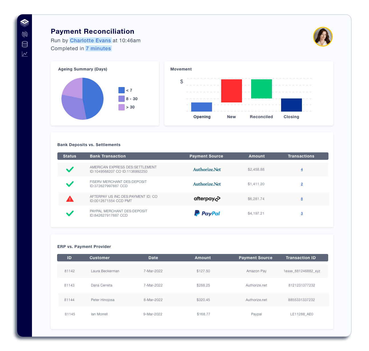 SolveXia - Reconciliation